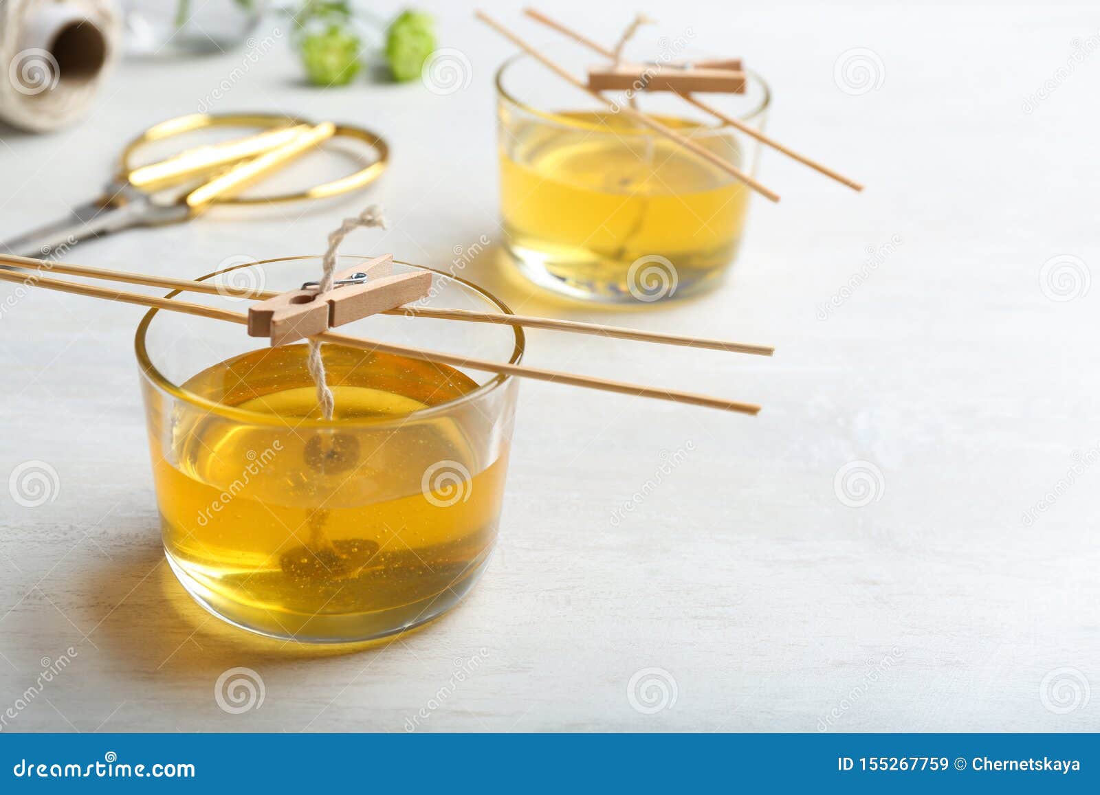 Process of Making Homemade Candle Stock Image - Image of light, rope ...