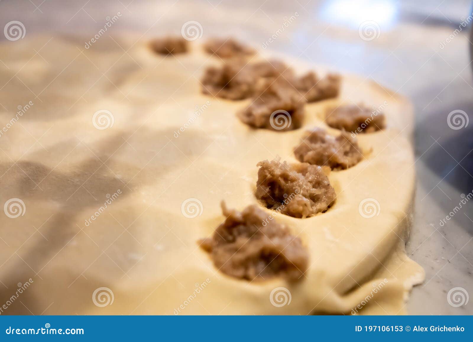 The Process of Making Homemade Dumplings Stock Image - Image of chinese ...