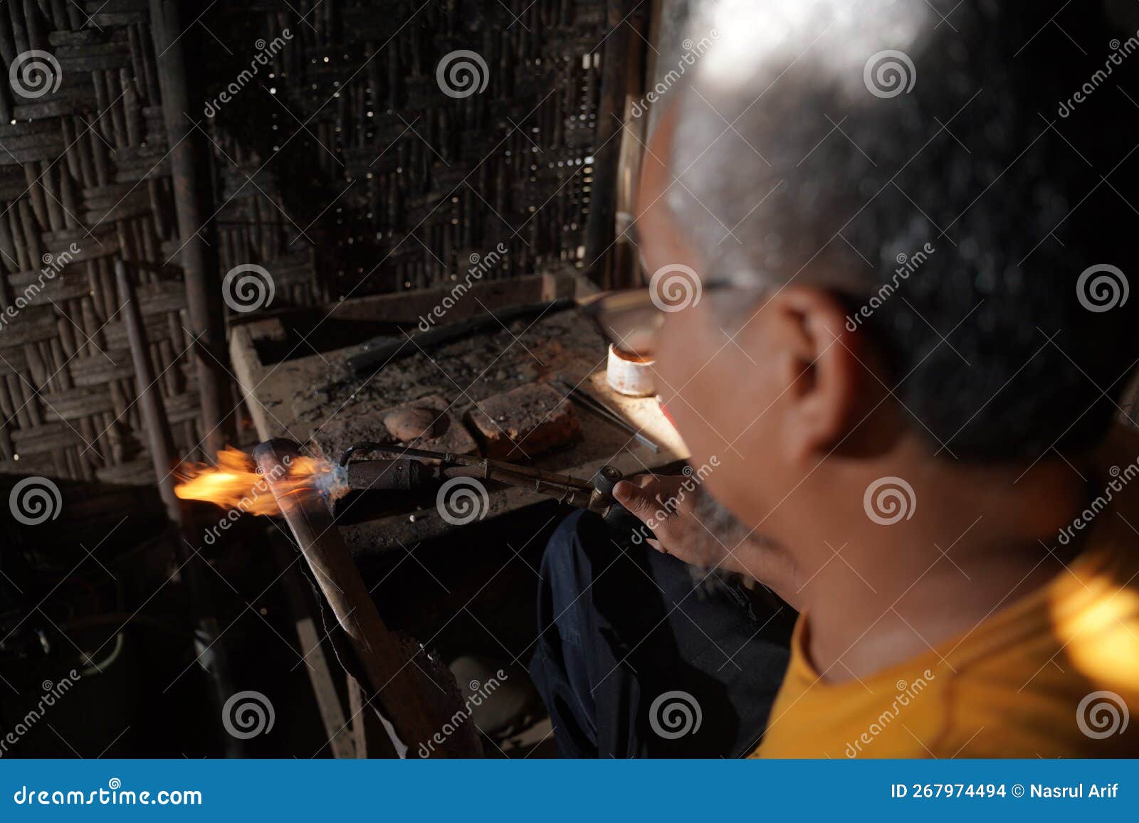 The Process of Making Keris is Done Manually and Traditionally Stock ...