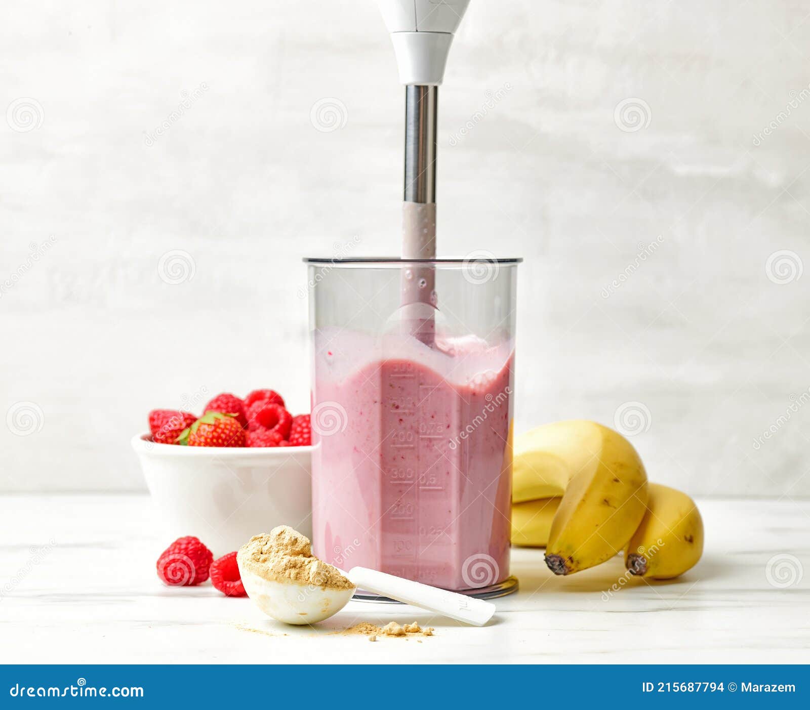 Process of Making Milkshake Stock Photo - Image of healthy, freshness ...