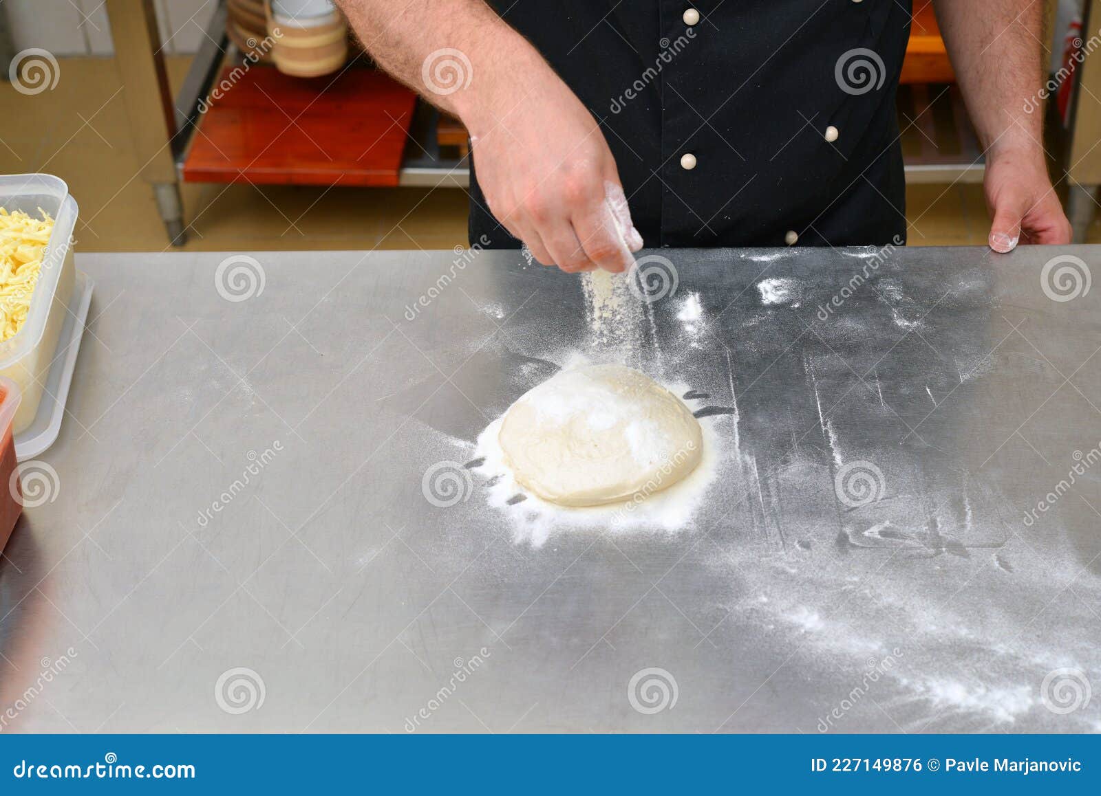 The Process of Making Pizza Stock Photo - Image of chef, original ...