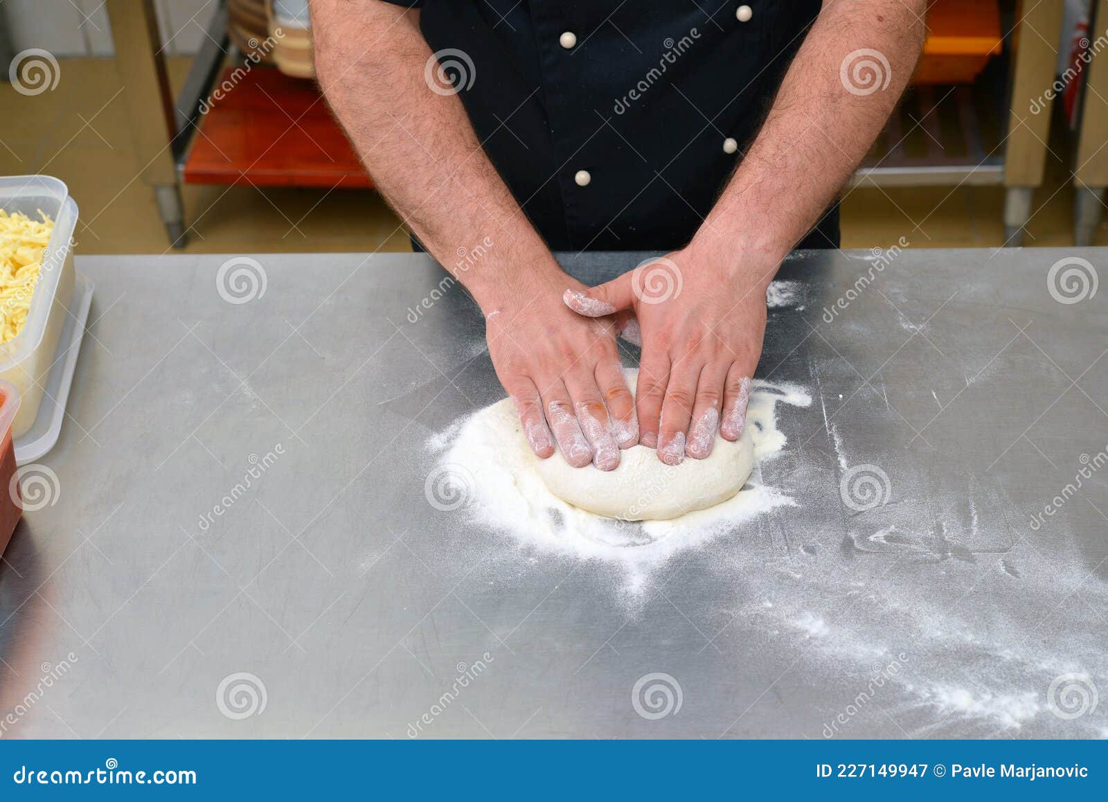 The Process of Making Pizza Stock Image - Image of pizza, cuisine ...