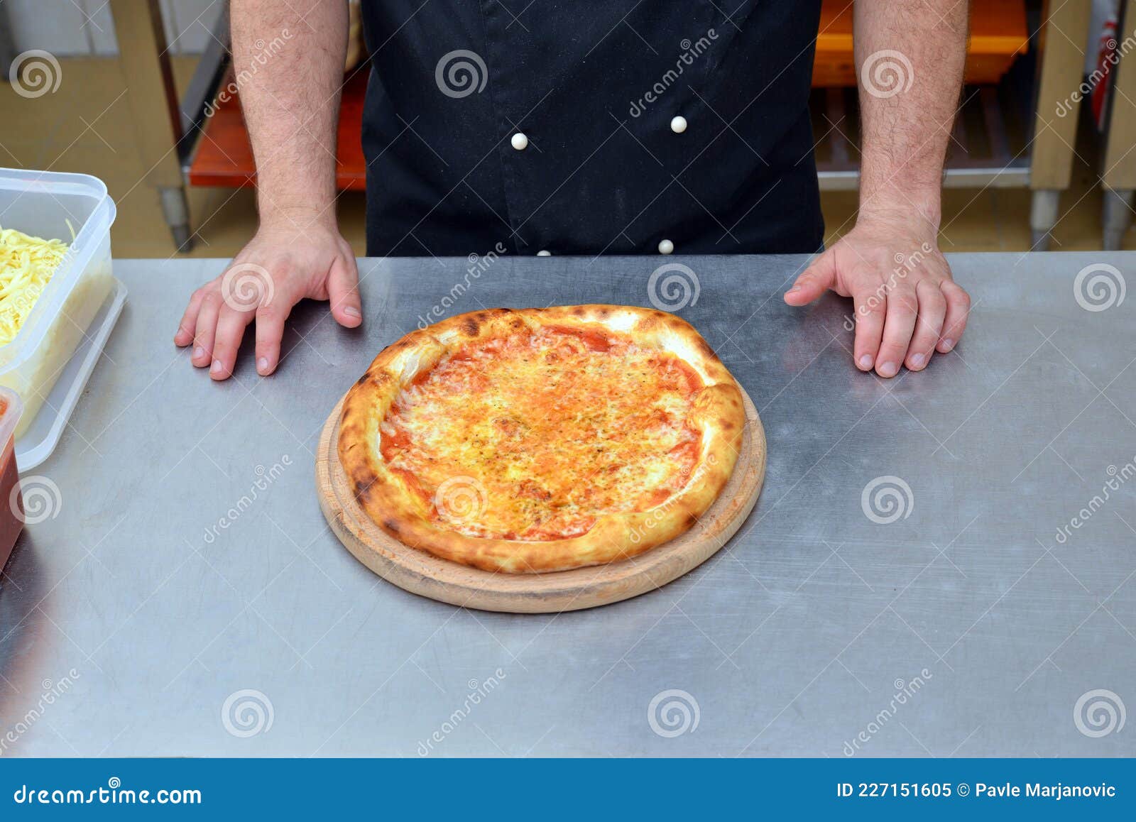 The Process of Making Pizza Stock Image - Image of italy, making: 227151605