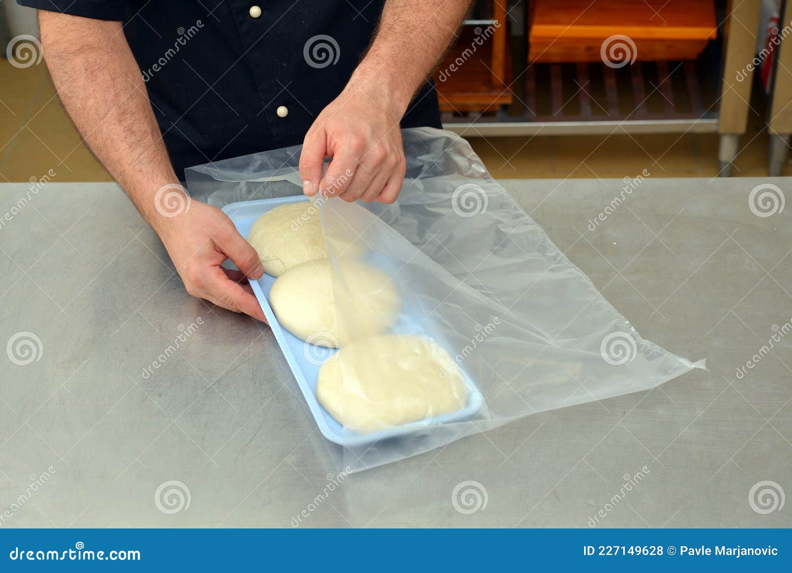The Process of Making Pizza Stock Photo - Image of bake, food: 227149628