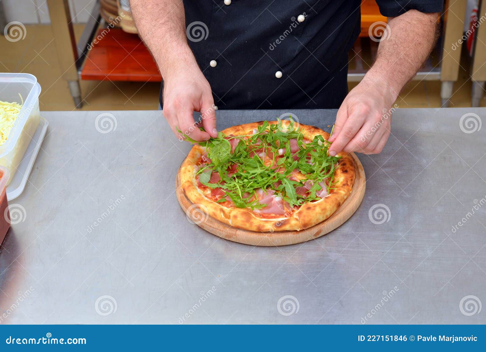 The Process of Making Pizza Stock Photo - Image of dough, cuisine ...