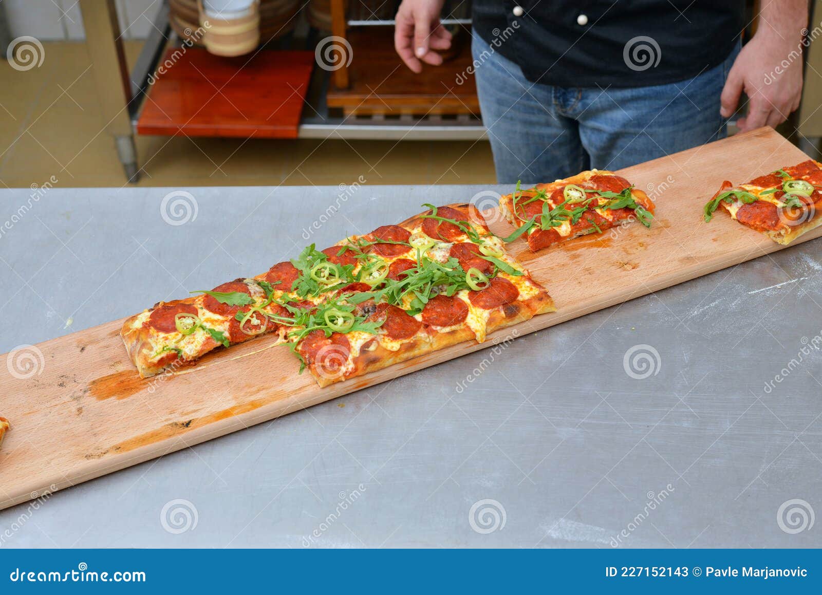 The Process of Making Pizza Stock Image - Image of cook, fast: 227152143