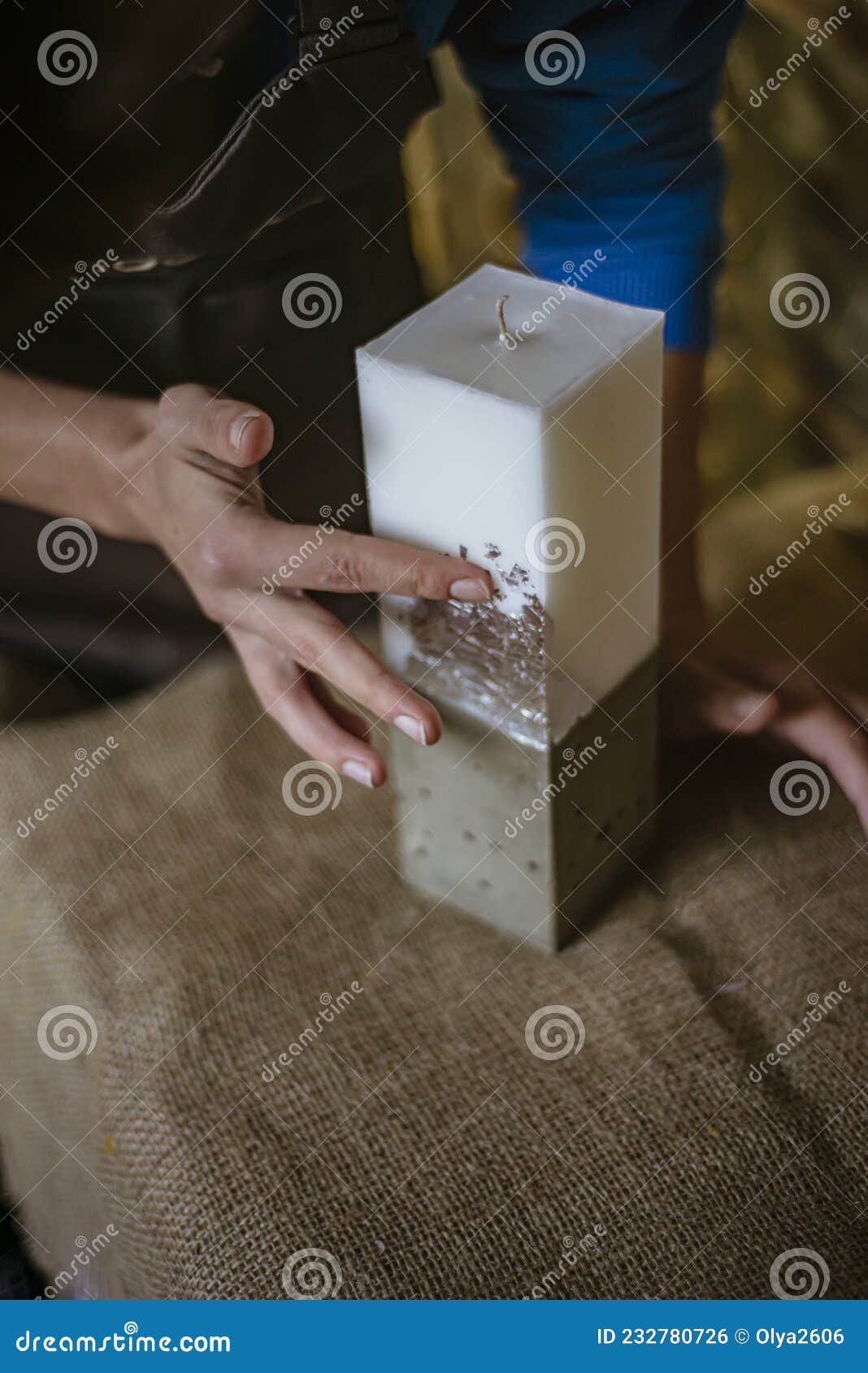 Process of Making a Rectangular Candle from Cement, Small Business ...