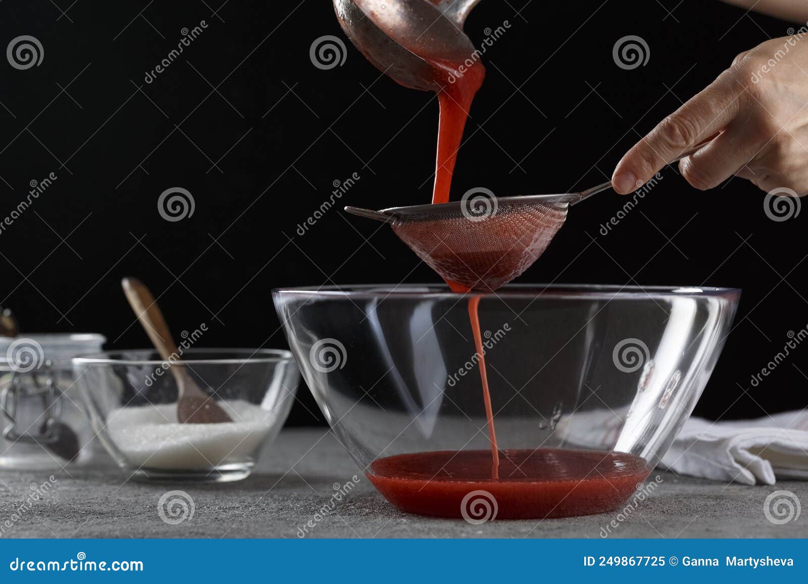 Process of Making Strawberry Jam. Stock Image - Image of dessert ...