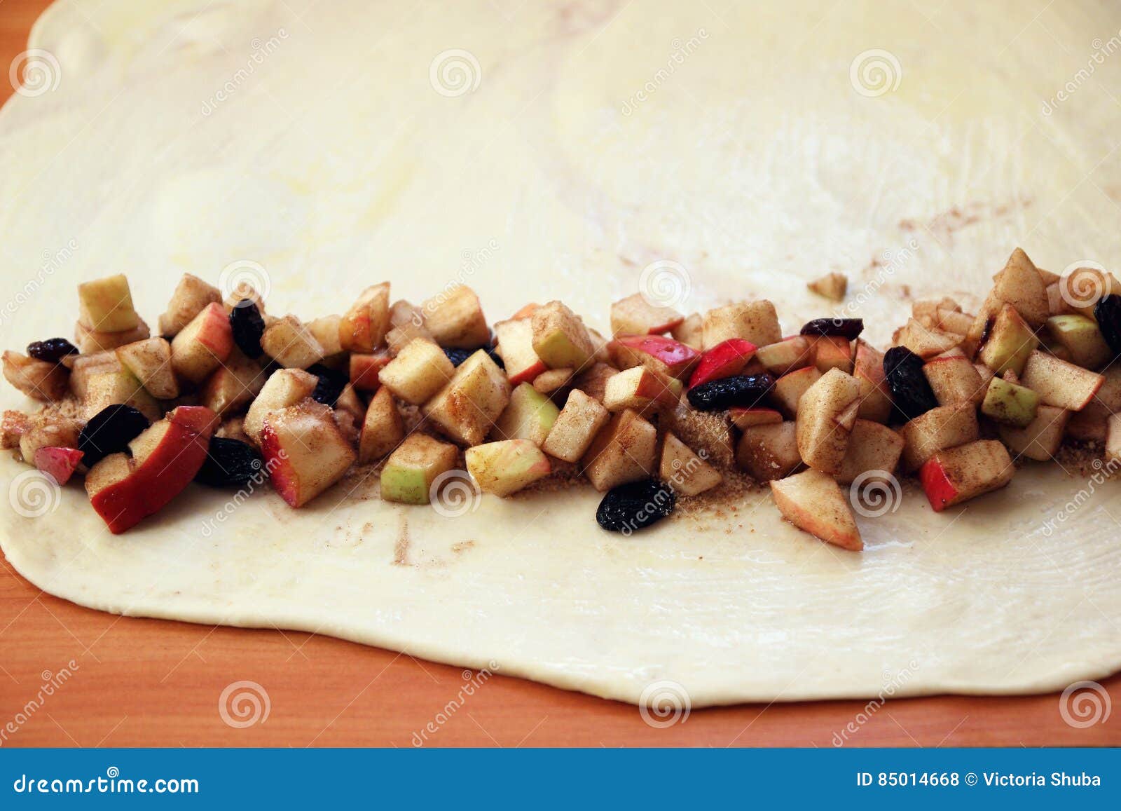 The Process of Making Strudel Stock Photo - Image of stuffing, cooking ...