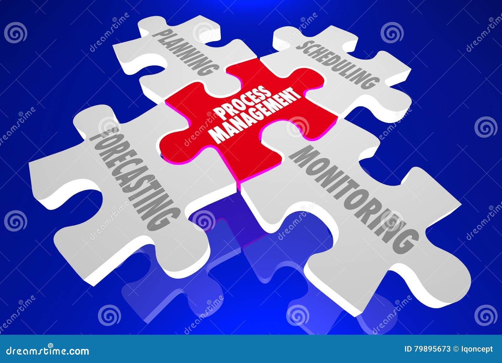 Process Management Forecast Schedule Plan Puzzle Words Stock ...