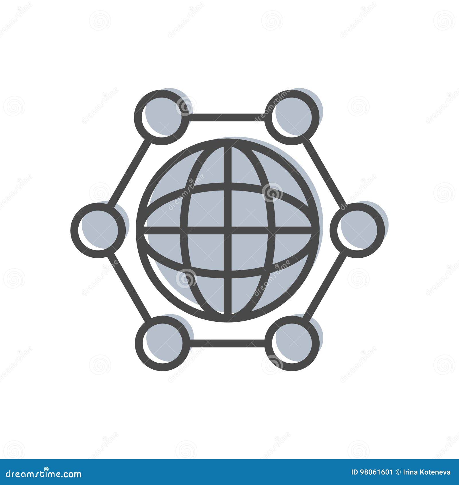 Process Of Globe Melting. Set Of Deflated Sphere Icons. Distorted ...