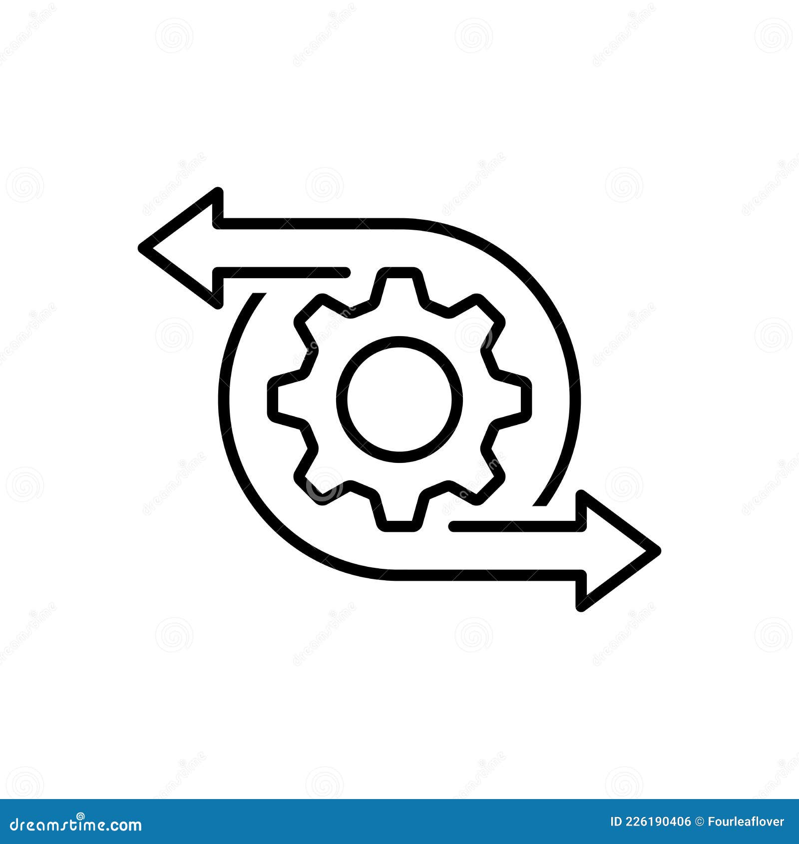 Process Management Icon, Optimization Operation Symbol Stock Vector ...