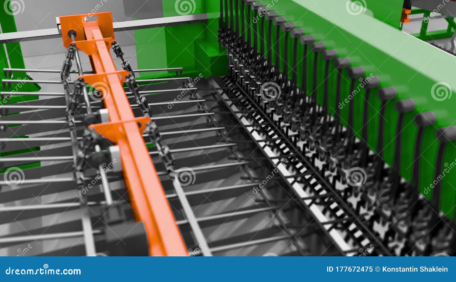 The Process of Manufacturing of Metal Rebar Stock Video - Video of ...