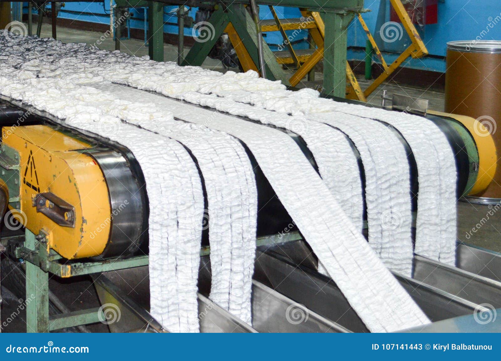 Process of Manufacturing Synthetic, Multicolored, Acrylic Fiber Stock ...