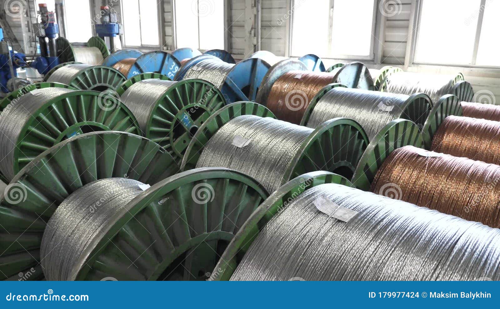 Cable Manufacturing in a Cable Factory Stock Footage - Video of ...