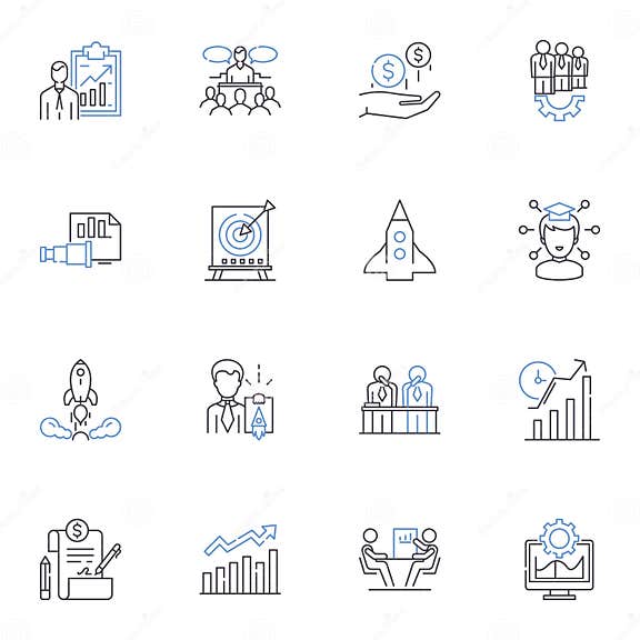 Process Mapping Line Icons Collection. Flowchart, Analysis ...