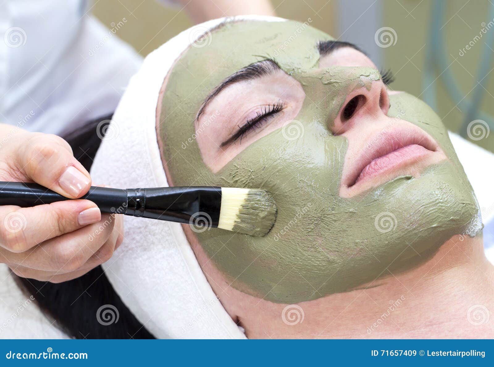 Process of Massage and Facials Stock Image - Image of cosmetic, mask ...