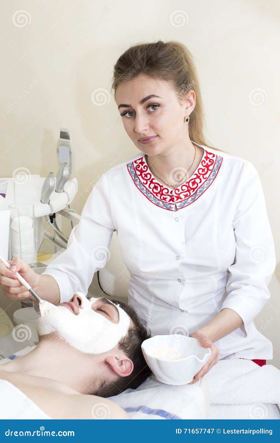 Process of Massage and Facials Stock Image - Image of aged, health ...