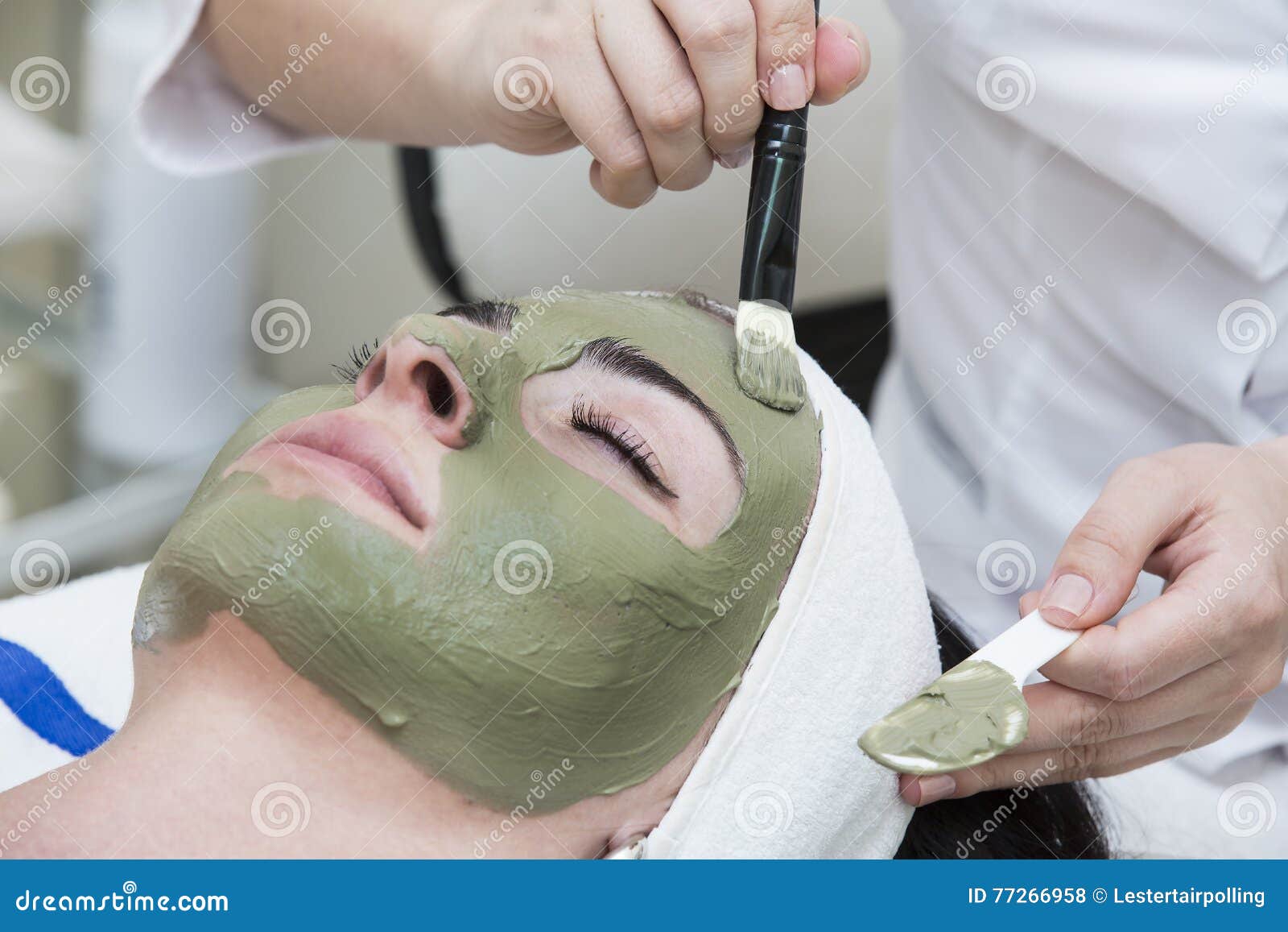 Process of Massage and Facials Stock Photo - Image of mask, facial ...