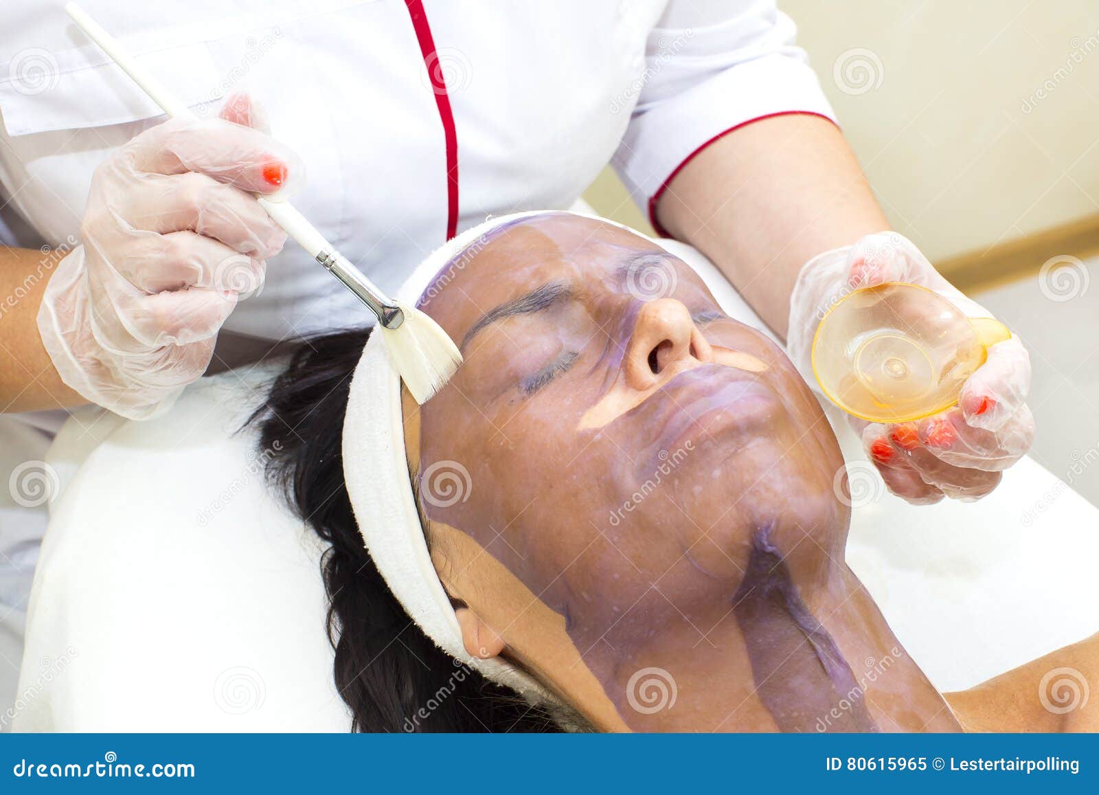 Process of Massage and Facials Stock Image - Image of peeling, beauty ...