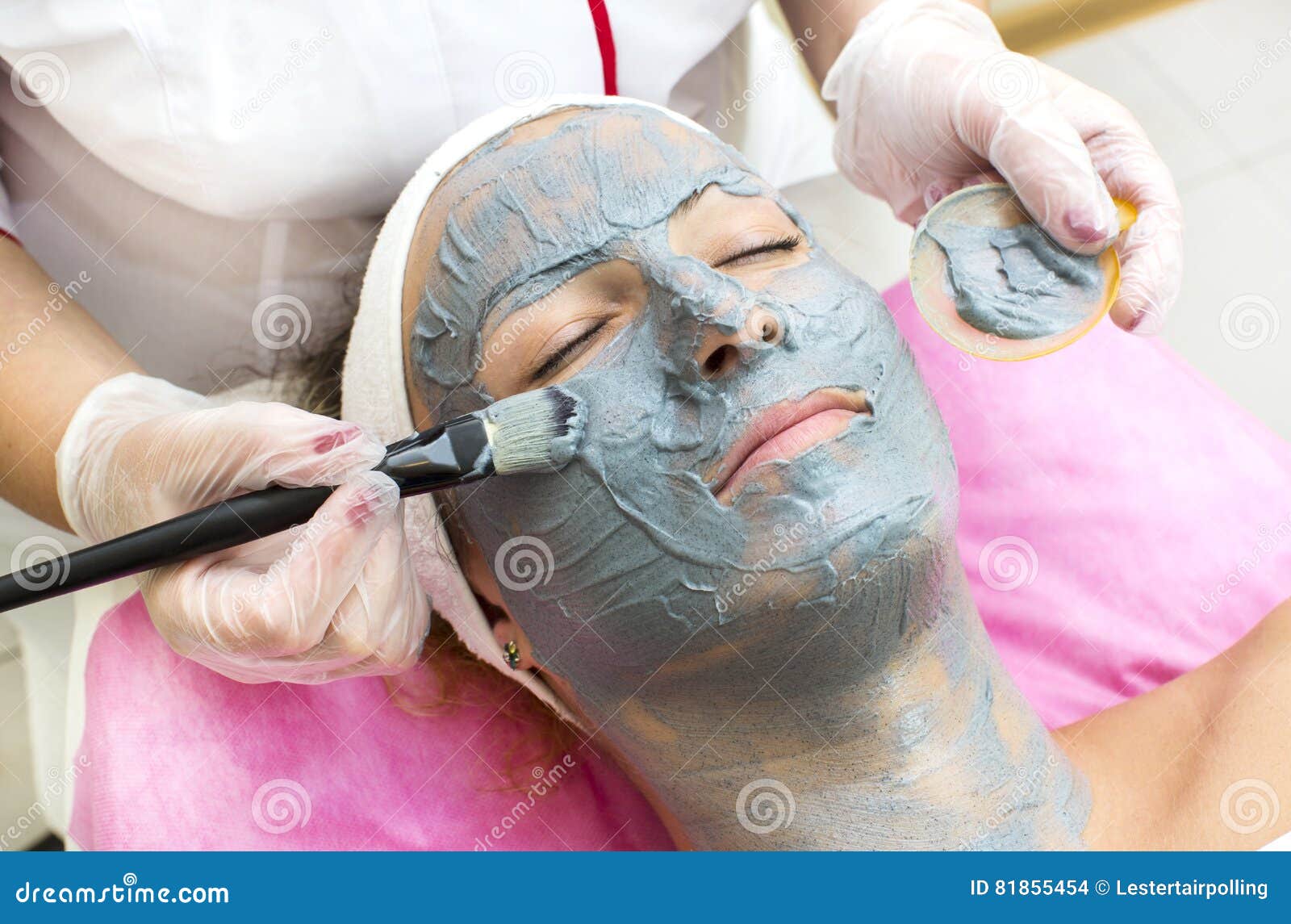 Process of Massage and Facials Stock Photo - Image of healing, cream ...