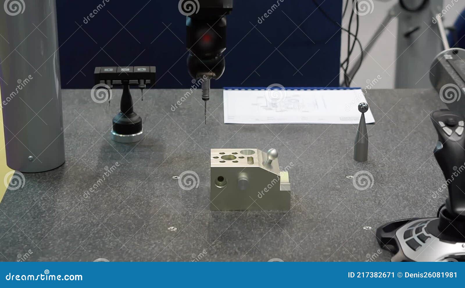 High-tech Instrument for Precise Measurement of Parts. Stock Video ...