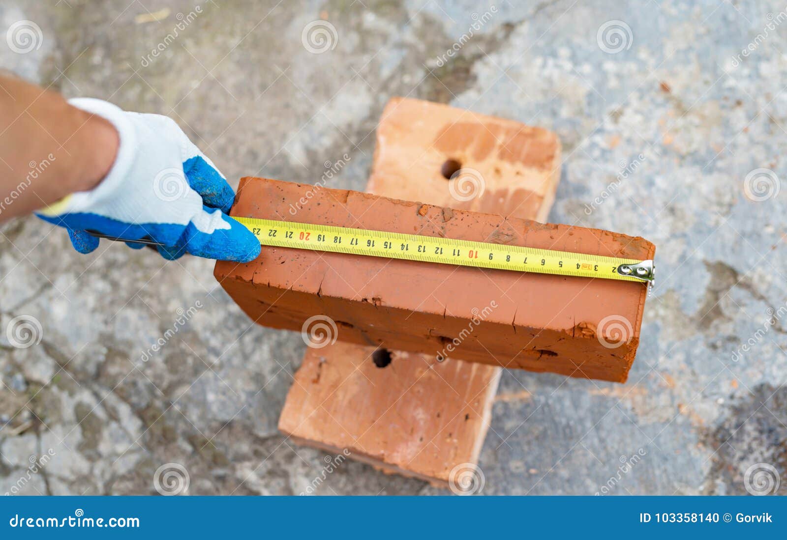 The Process of Measuring the Size Stock Photo - Image of occupation ...