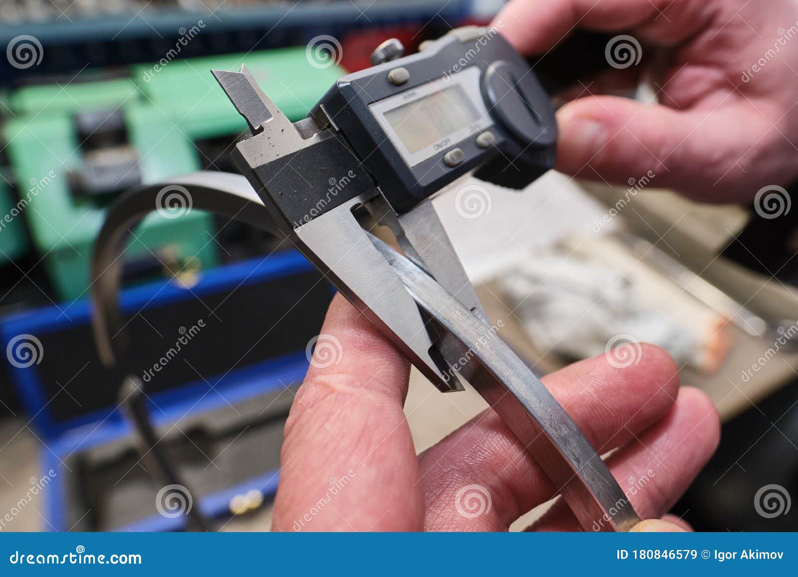 The Process Of Measuring The Length Of A Wooden Beam Royalty-Free Stock ...