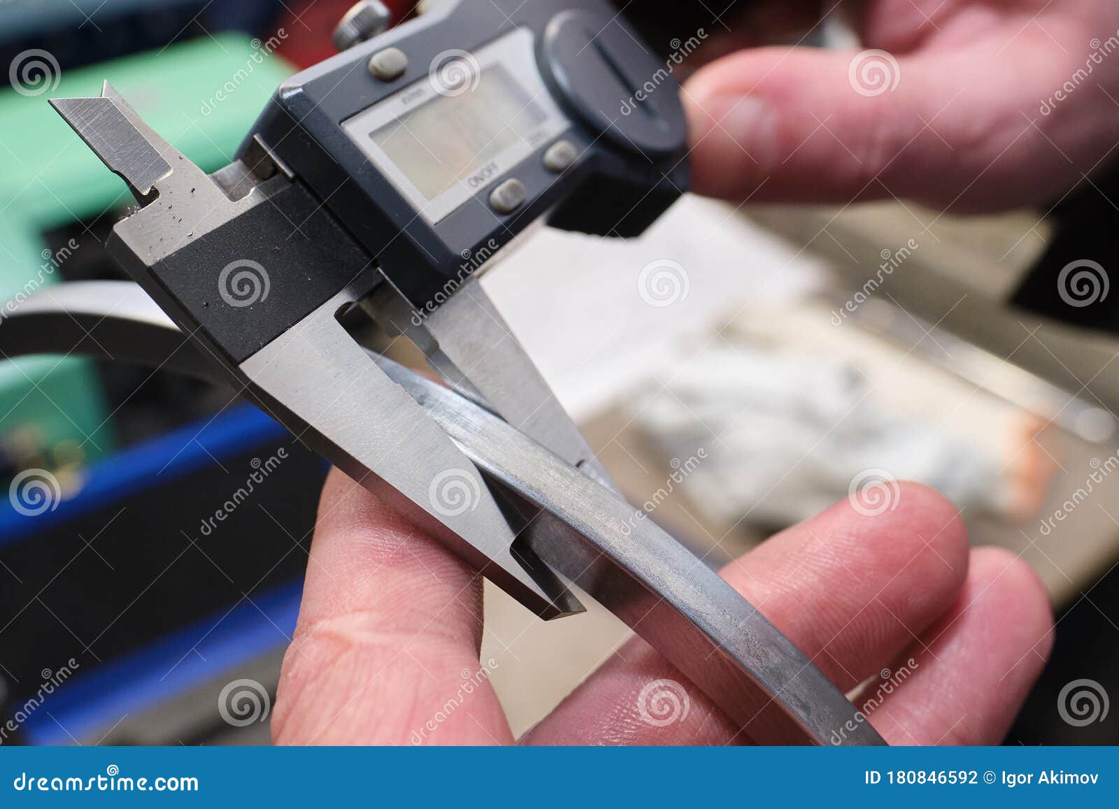 He Process of Measuring the Thickness of a Ring of a Diesel Engine ...
