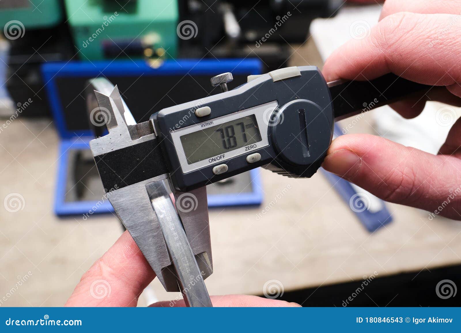 He Process of Measuring the Thickness of a Ring of a Diesel Engine ...