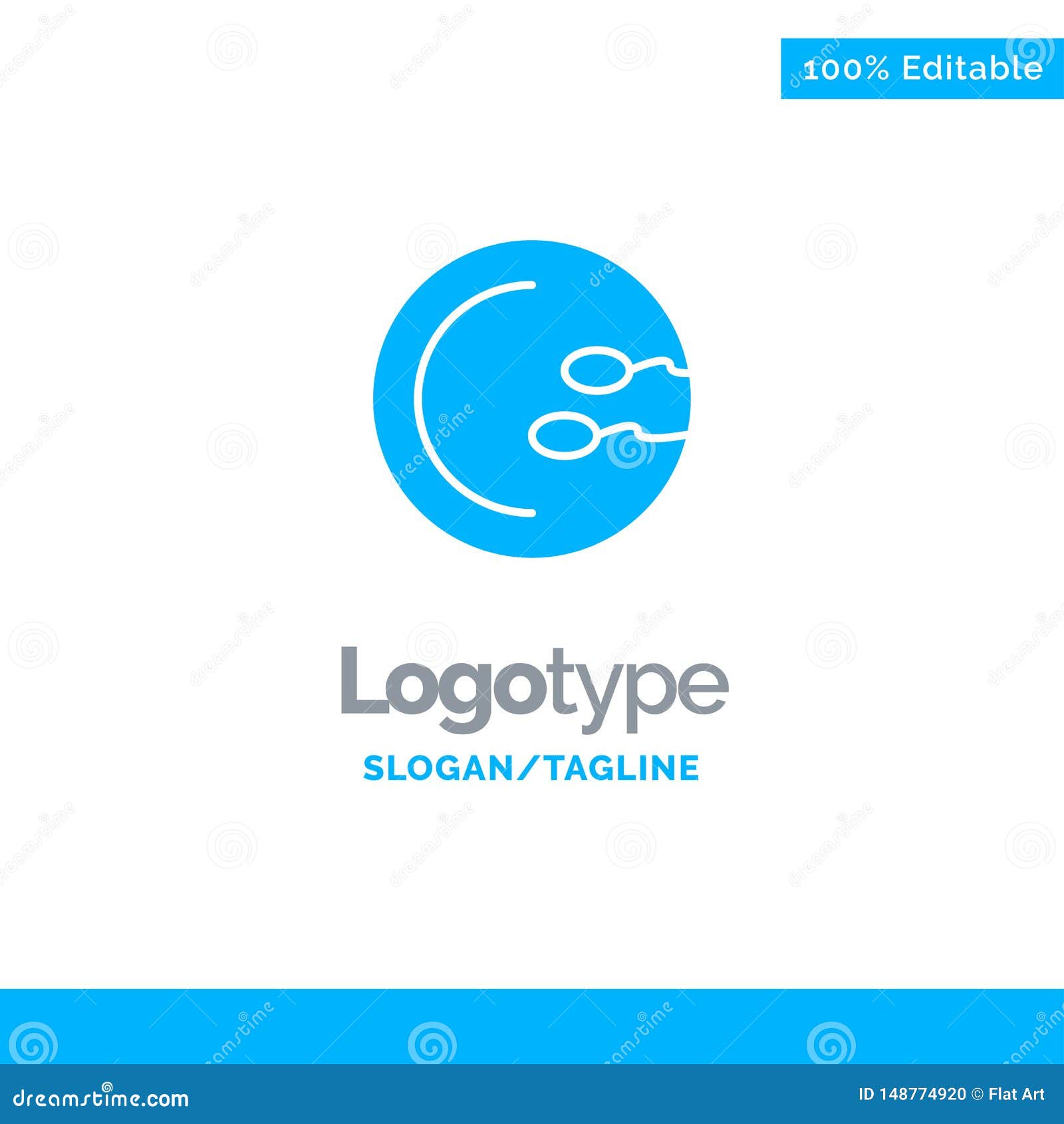 Process, Medical, Reproduction, Medicine Blue Solid Logo Template ...