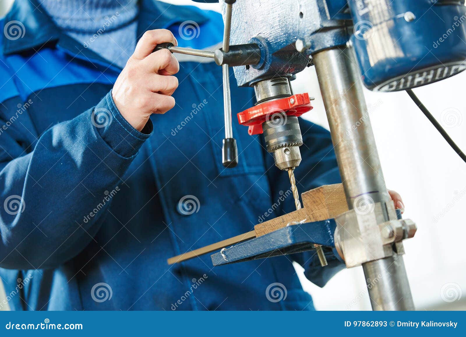 Process of Metal Drill Machining Stock Image - Image of process, steel ...