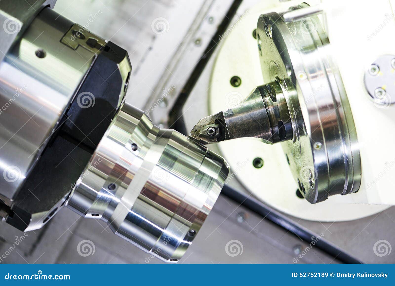 Process of Metal Working on Machine Tool Stock Image - Image of detail ...