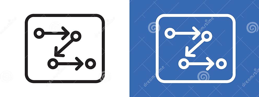 Process, Method, Step, Procedure or Workflow Logo Sign Set Vector ...