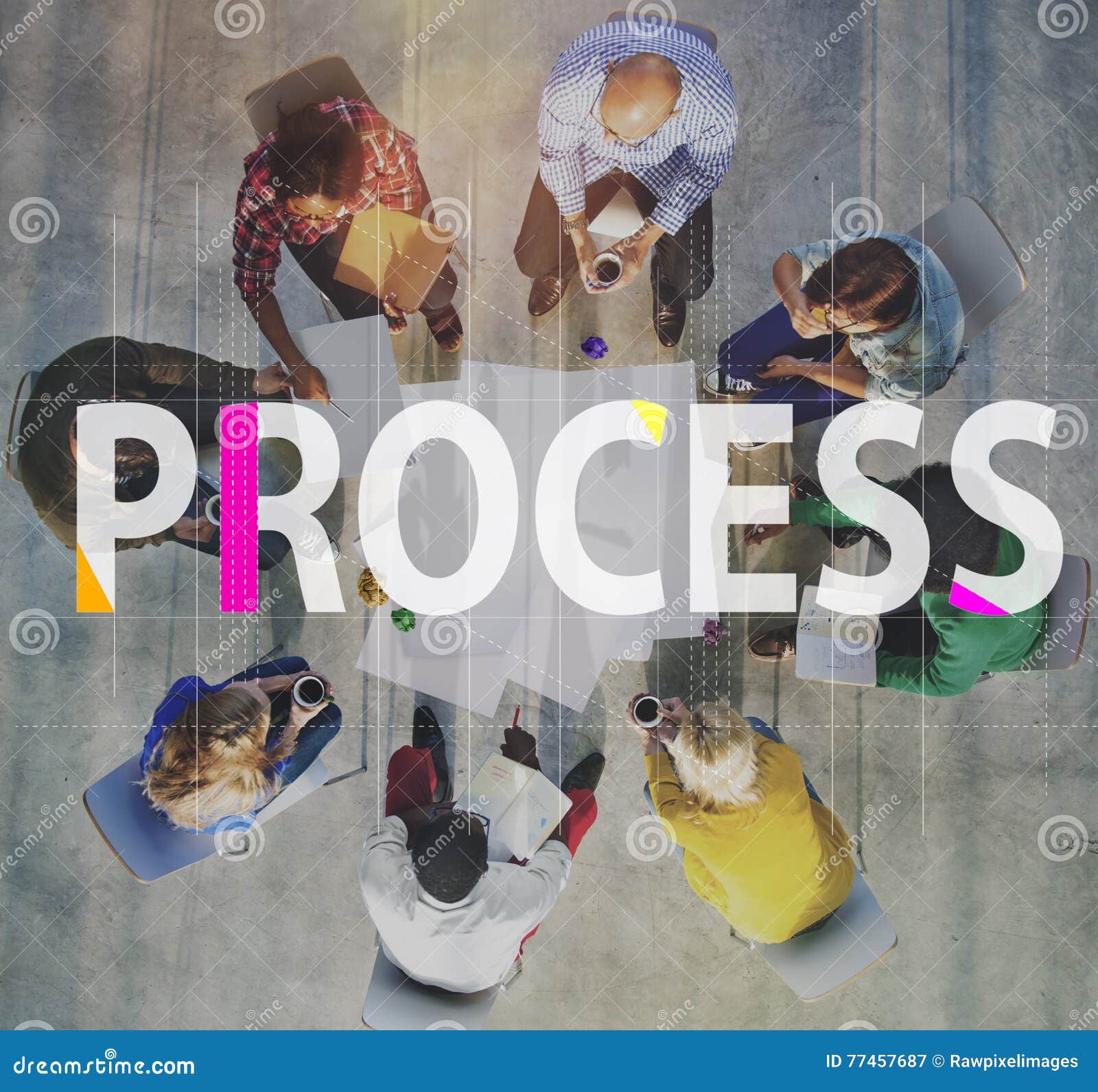 Process Method Strategy Operation Procedure Concept Stock Image - Image ...