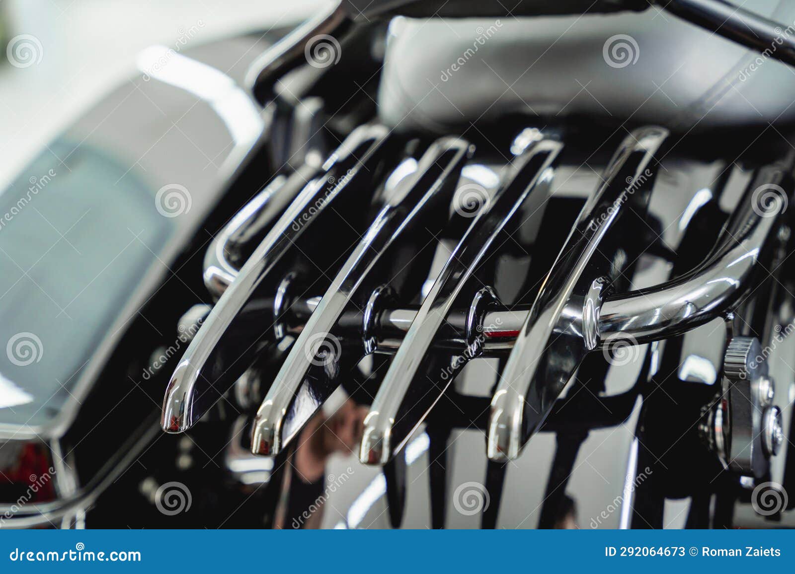 The Process of Nano Coating Motorcycle Applying Soft Fiber Sponge Stock ...