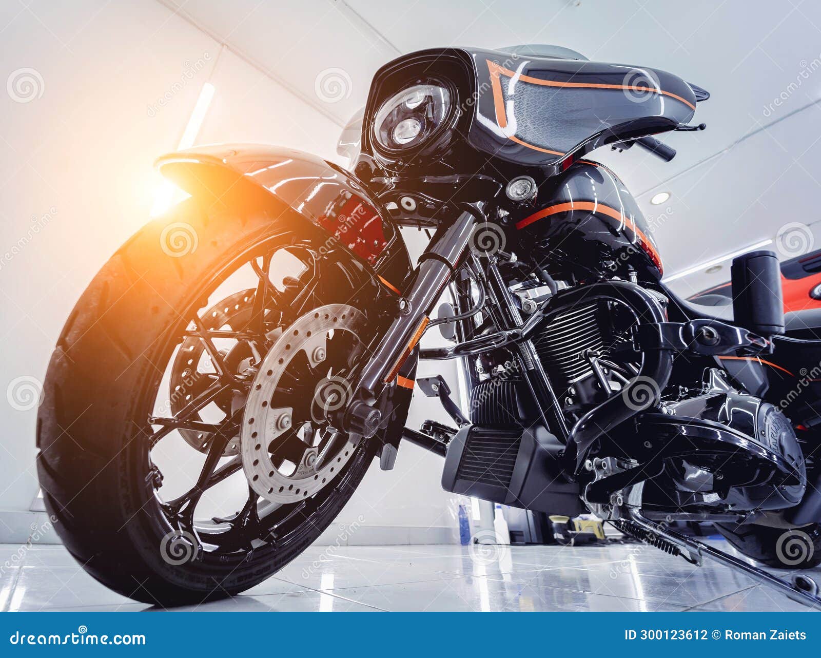 The Process of Nano Coating Motorcycle Applying Soft Fiber Sponge Stock ...