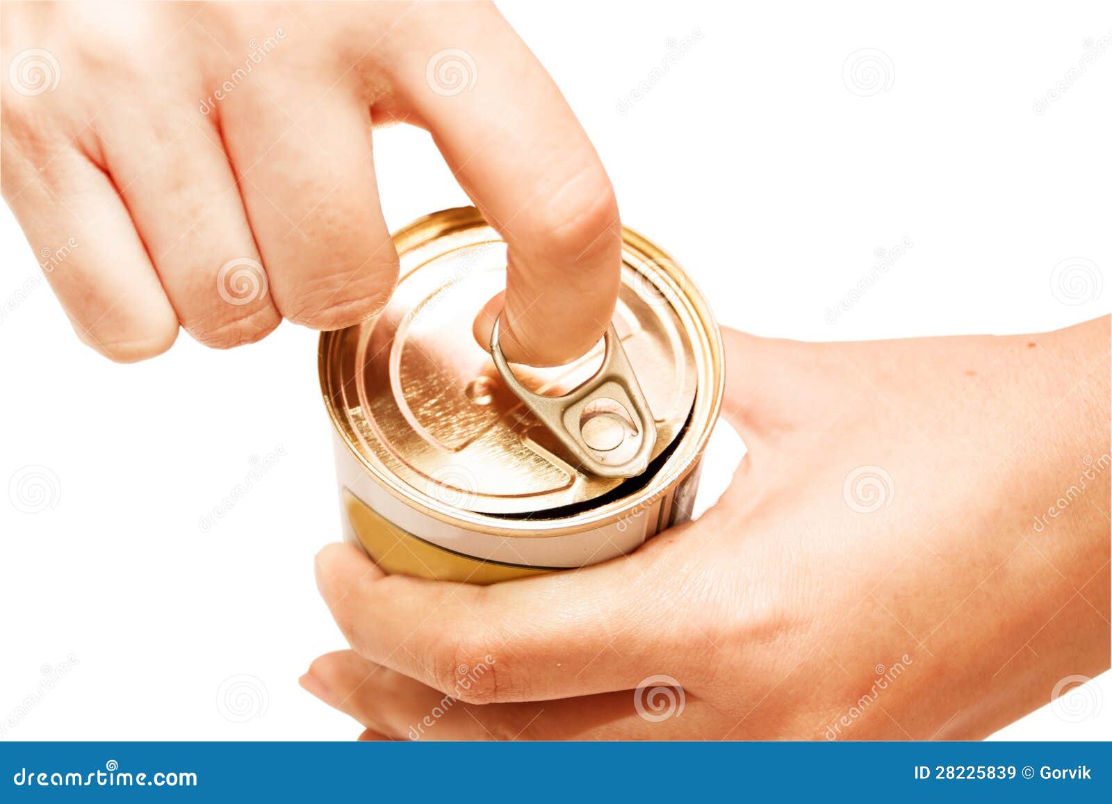 Process of Opening of a Can Stock Image - Image of threw, vacuum: 28225839