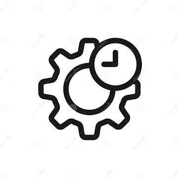 Process or Operations Icon Vector Illustration. Process Management ...