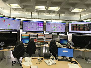 Process Operator Controlling Oil & Gas Plant through Display Screen ...