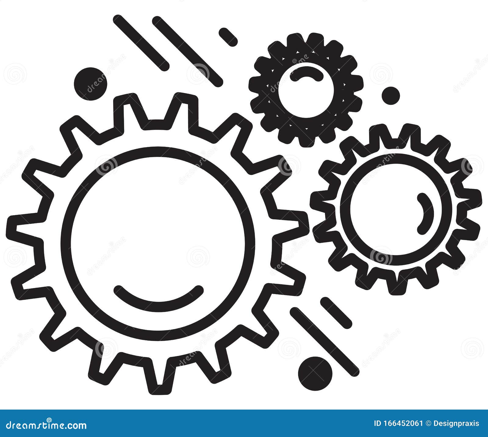 Process Optimization Gear Icon Stock Illustration - Illustration of ...