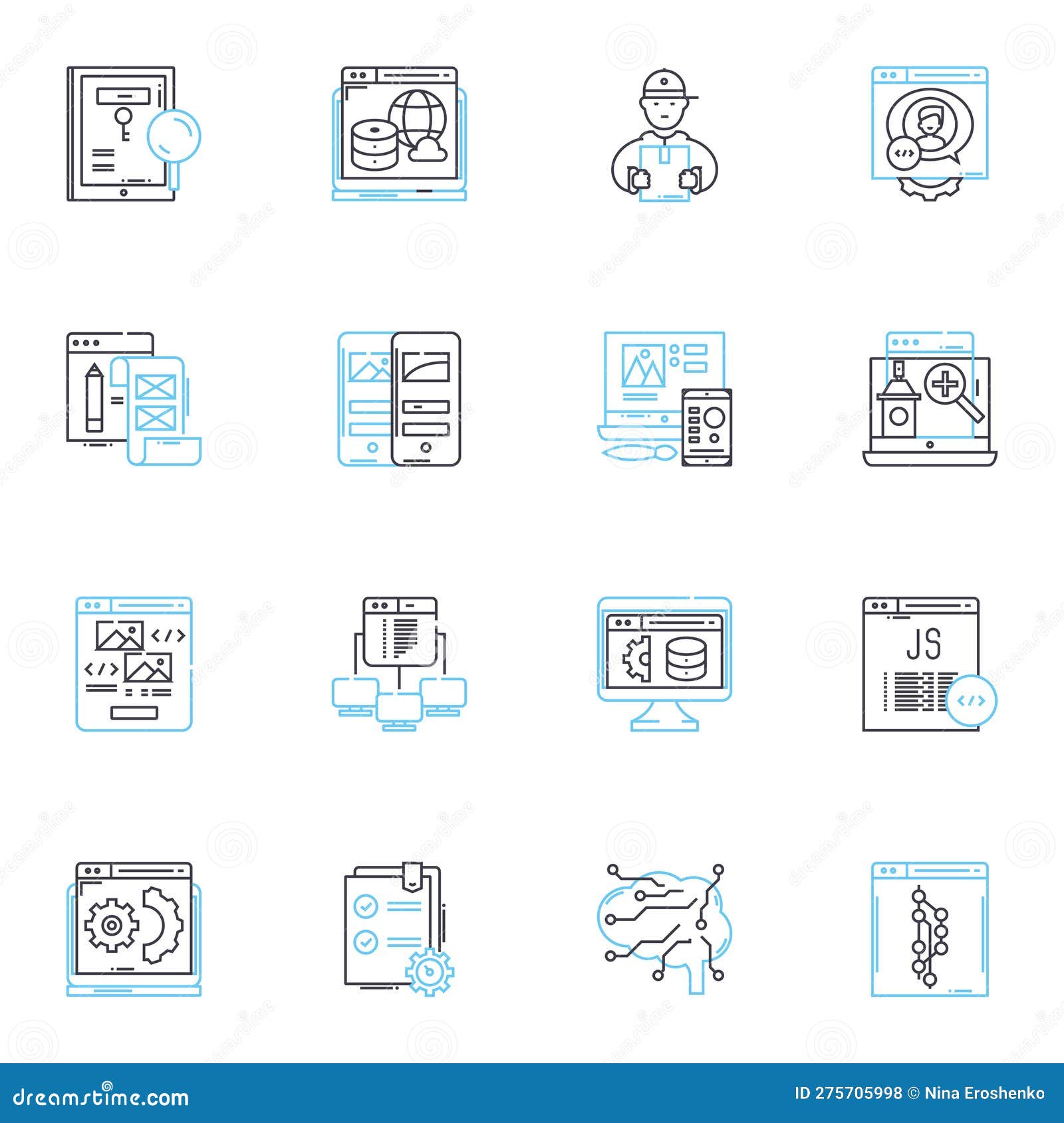 Process Streamlining Line Icons Collection. Efficiency, Optimization ... Process Streamlining Line Icons Collection. Efficiency, Optimization ...
