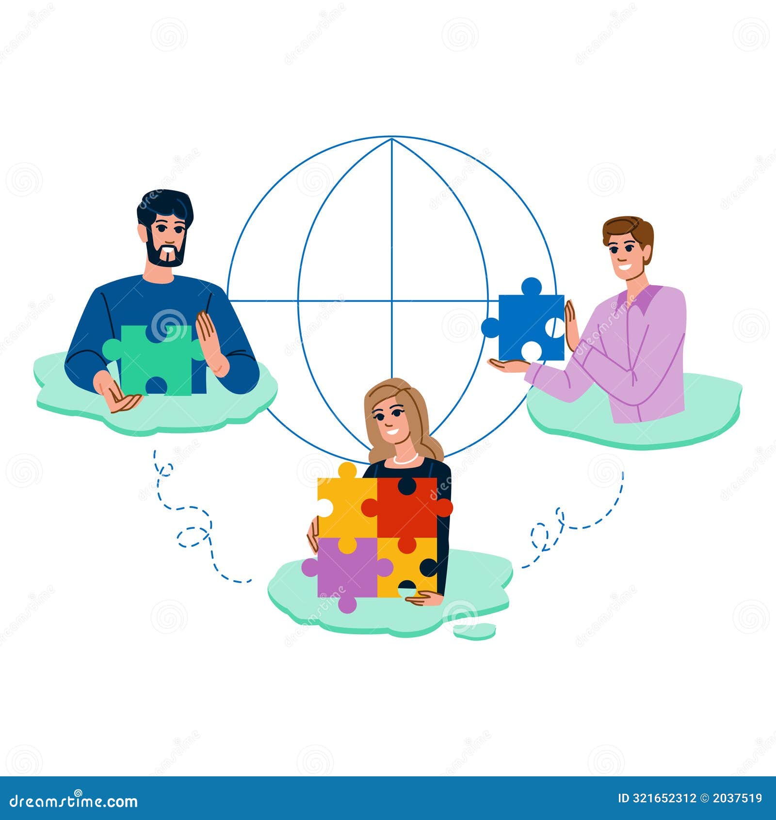 Process outsourcing vector stock vector. Illustration of cartoon ...