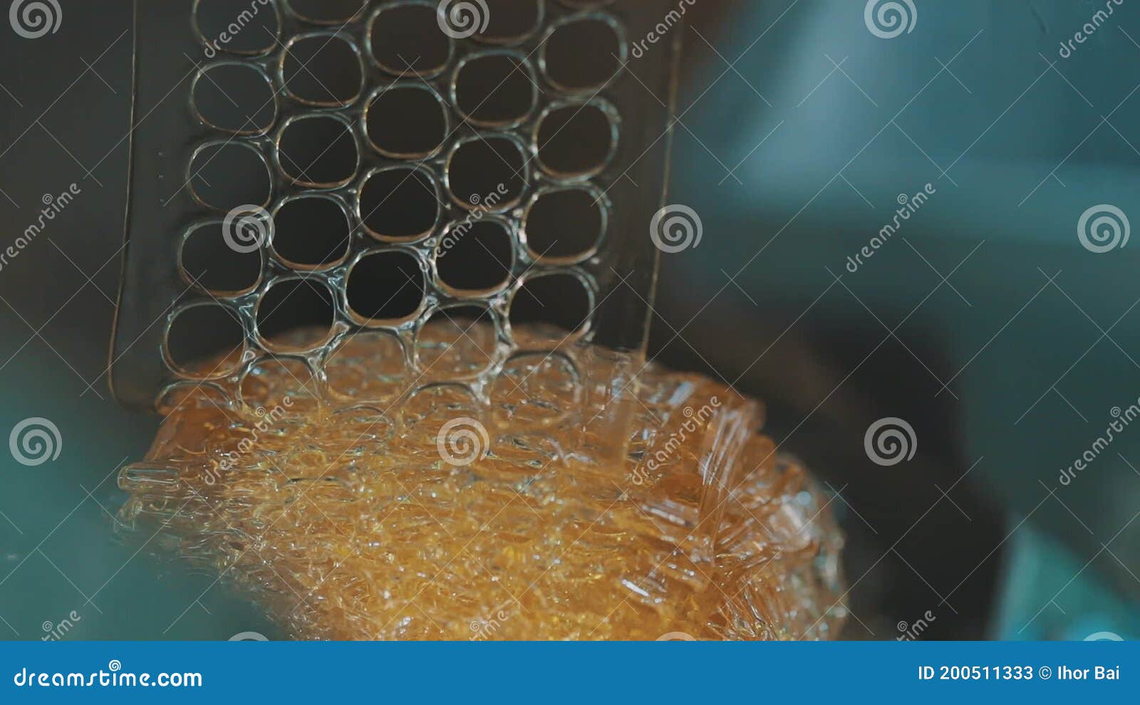 The Process of Packaging Medicines in a Gelatinous Shell. Manufacturing ...