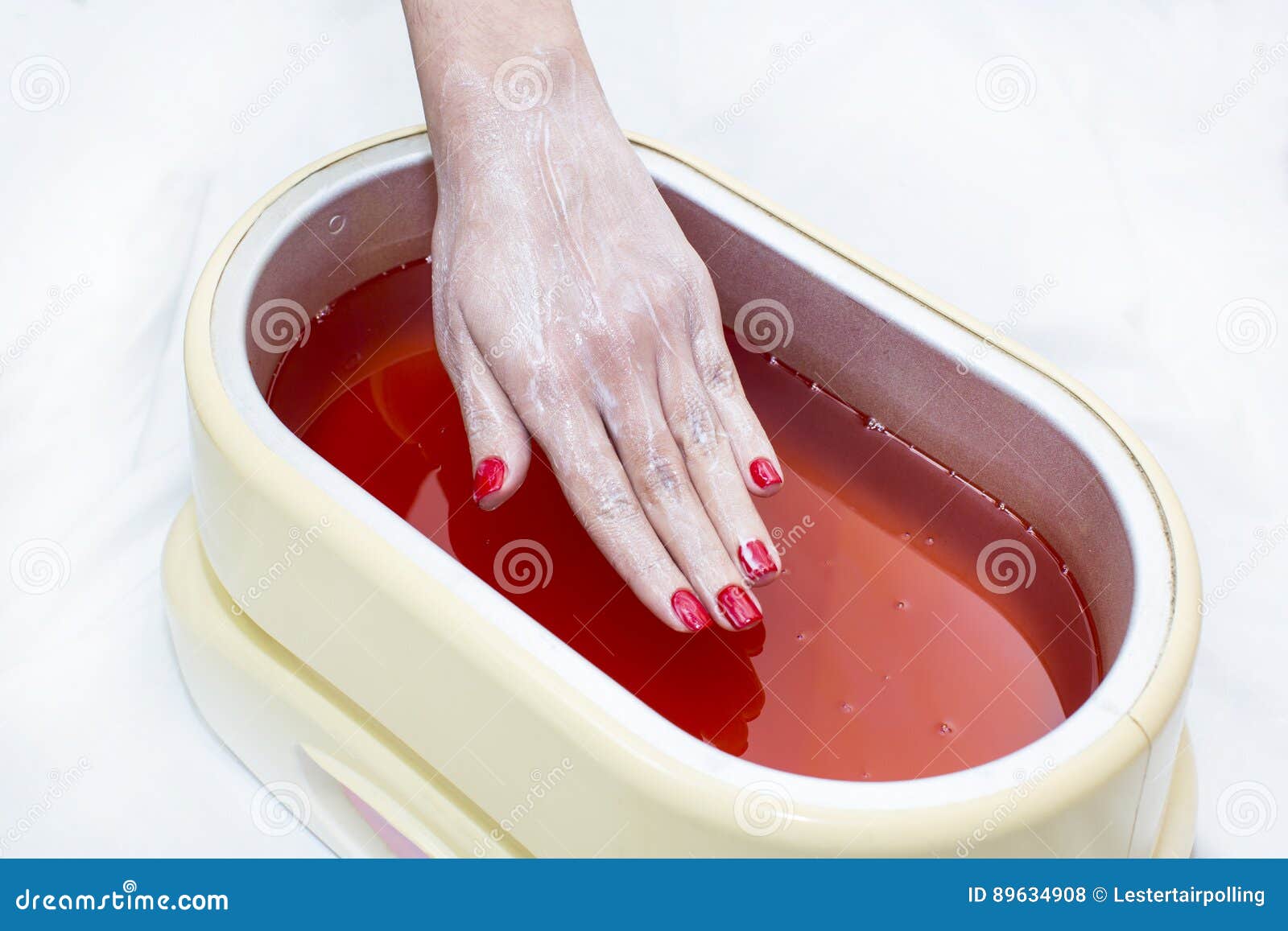 Process Paraffin Treatment of Female Hands Stock Photo - Image of care ...