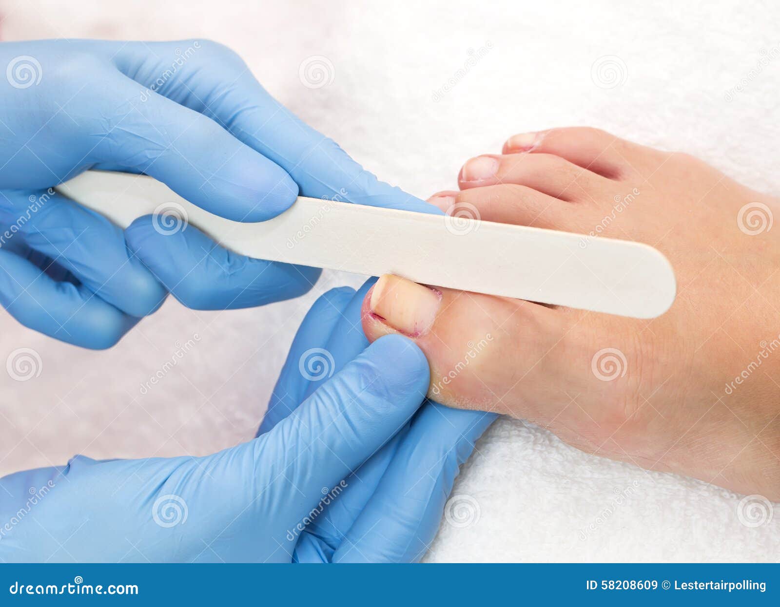Process of pedicure stock image. Image of female, people - 58208609