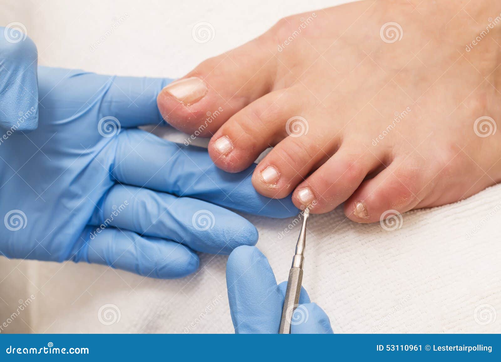Process of pedicure stock image. Image of pedicurist - 53110961
