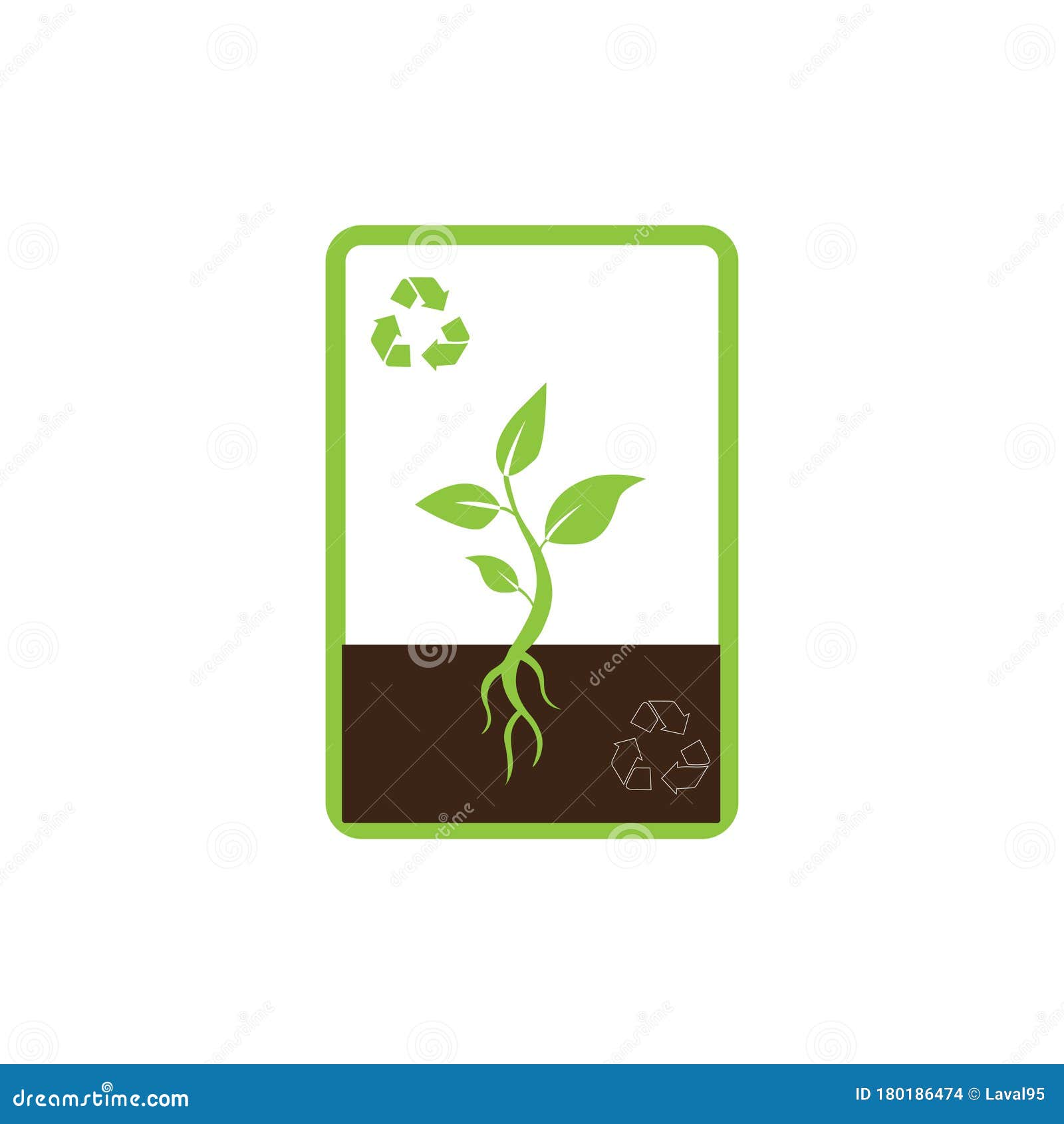 The Process of the Plant, a Green Plant in the Ground, a Symbol of ...
