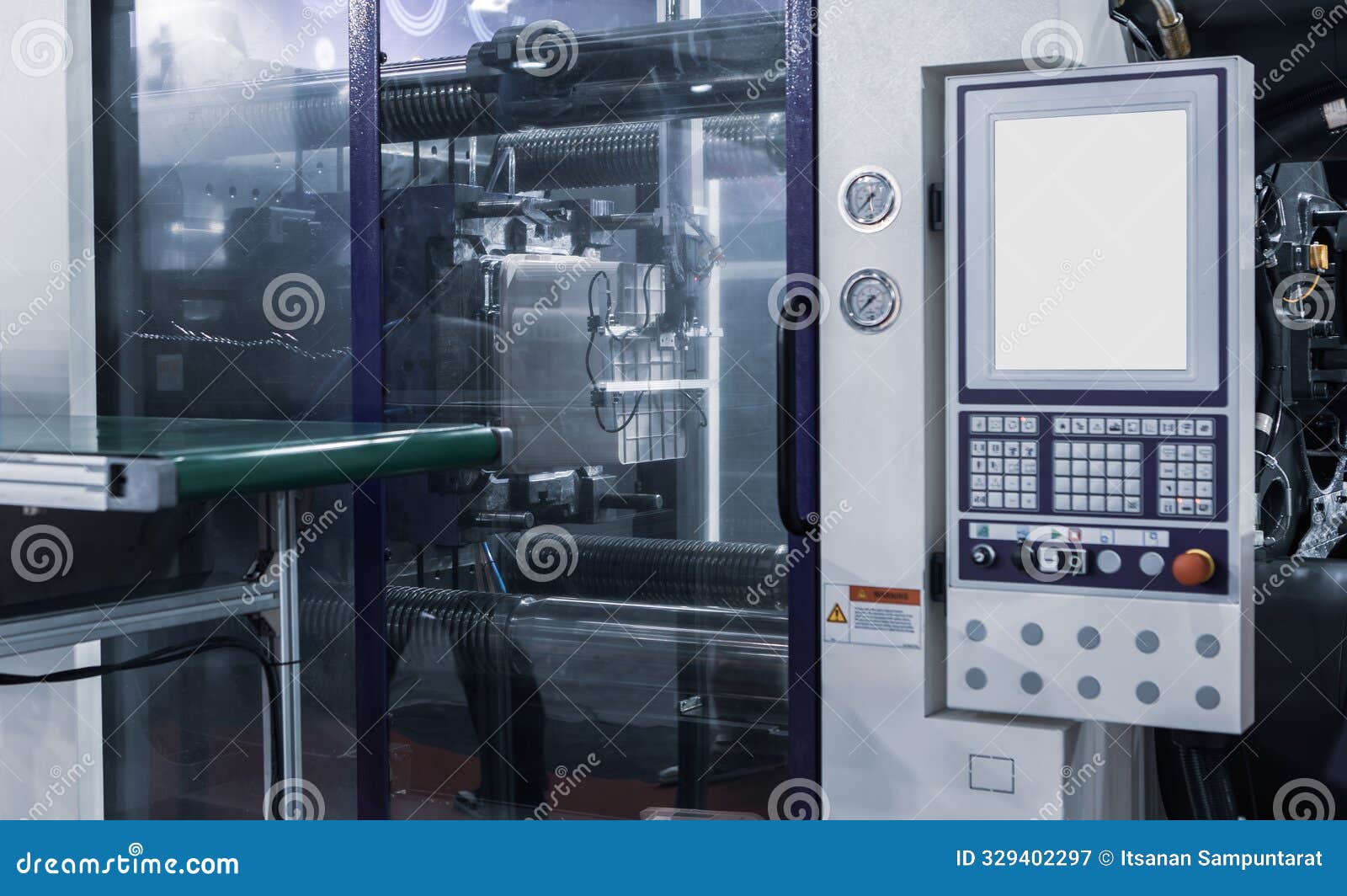 Process of Plastic Injection Molding Press Machine Stock Image - Image ...