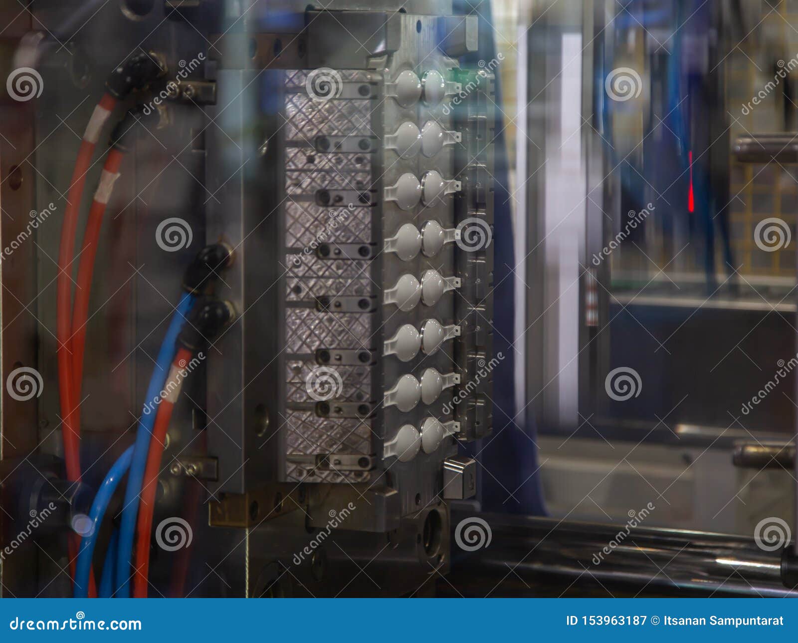 Process of Plastic Injection Molding Press Machine Stock Image - Image ...